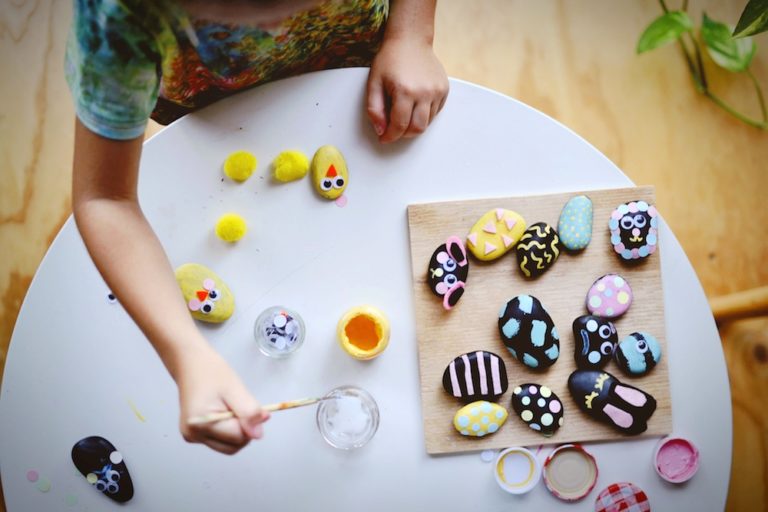 DIY Pet Rocks - A very cute craft activity for winter